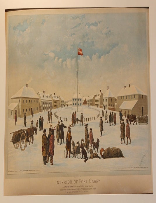 Interior of Fort Garry. A vanished scene in the early History of our ...